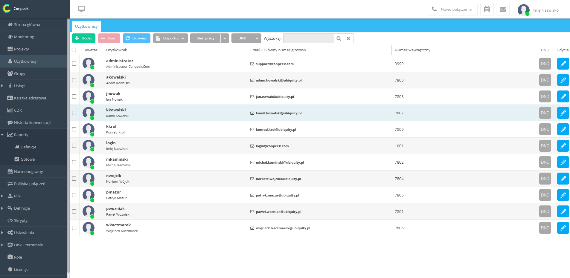Wstęp - Dokumentacja aplikacji Conpeek